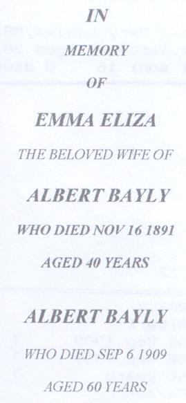Emma Eliza Newsham and Albert Bayly
